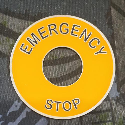 Jual Stainless Steel Label Name Tag, Name plate EMERGENCY - Jakarta ...