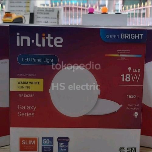 Jual Lampu Led Panel Inbow 18 WATT IN LITE 18W -PUTIH - KUNING - CAHAYA ...