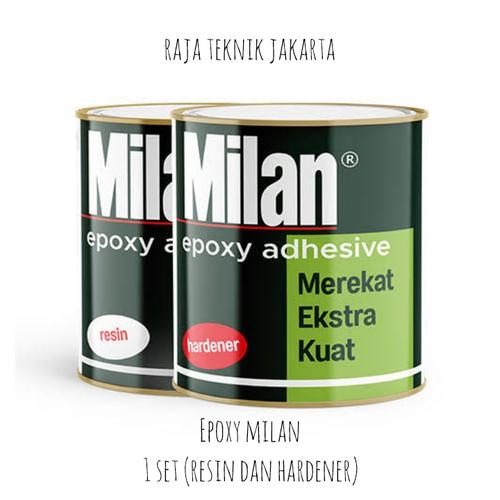 Jual Lem Epoxy Milan Multifungsi Dua Komponen Resin Hardener Kaleng ...