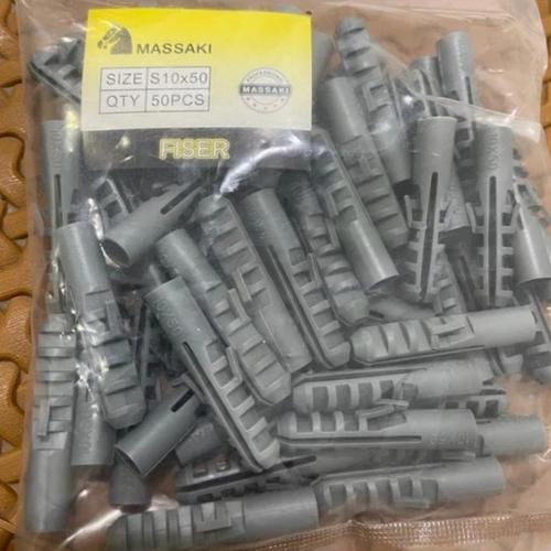 Jual fiser S10 plastik sekrup tanam baut tembok dinding massaki S10 ...