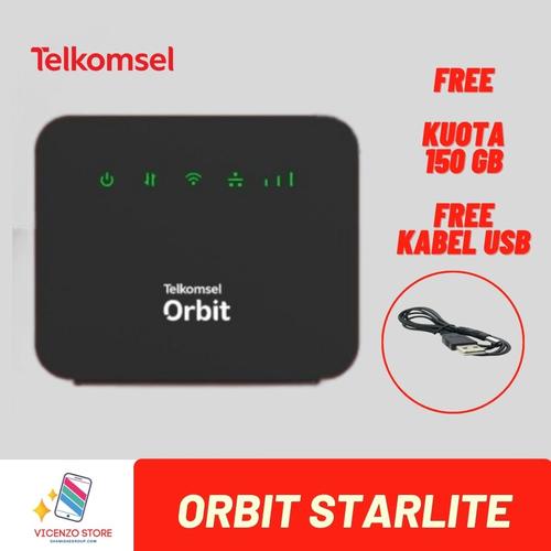 Jual MODEM WIFI ORBIT STARLITE FREE USB KABEL TO MOBIL & POWER BANK ...