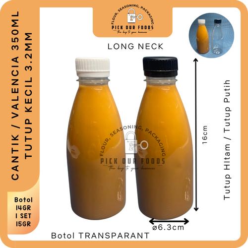 Jual Botol Plastik Cantik 350ml / Botol PET Jus / Botol Minuman / Murah ...