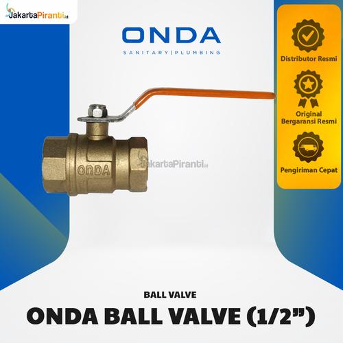 Jual Ball Valve / Stop Kran Kuningan ONDA 1/2" HARGA DISTRIBUTOR - Kota Tangerang Selatan ...