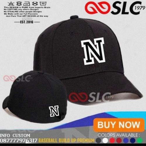 Jual TOPI BASEBALL BUILD UP PREMIUM INISIAL HURUF N CUSTOM E41 - KOLASE ...