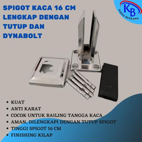 Jual Spigot Kaca ss 304 / spigot ikan / penjepit kaca - Kota Malang ...
