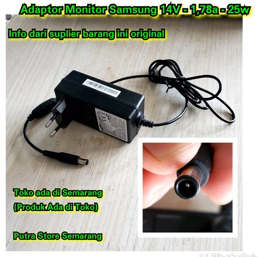 Jual Adaptor Monitor Samsung 14v 1,78a - 25 w LED dan LCD Power Monitor ...