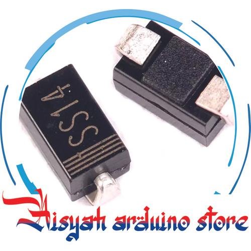Jual SMD SS14 1A 40V Diode 1N5819 Dioda Schottky 1A 40V DO-214AC - Kota ...