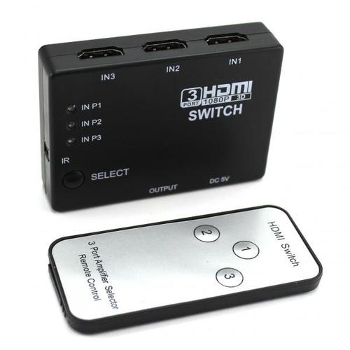 Promo HDMI SWITCH 3 PORT SUPPORT 4K ULTRA HD WITH REMOTE / HDMI ...