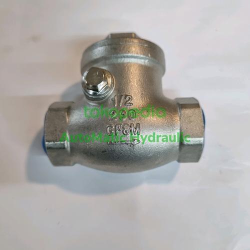 Jual SWING CHECK VALVE 3/4 INCH STAINLESS STEEL 316/ ONE WAY VALVE ...