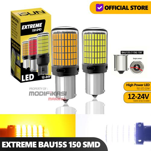 Jual Lampu LED Sein Mundur Sen S25 BAU15S PY21W Colok Putar 150 SMD 4014 - BAU15S Putih ...