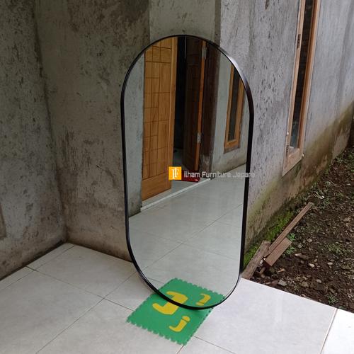 Jual CERMIN OVAL BESI HITAM - Kab. Jepara - ILHAMFURNITUREJEPARA ...