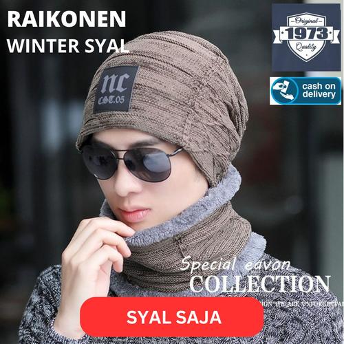 Jual SYAL : RAIKONEN - beanie topi musim dingin winter caps topi pria ...