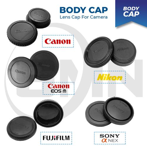 Jual Body cap & Rear Cap tutup lensa canon nikon fuji sony - SONY ALPHA ...