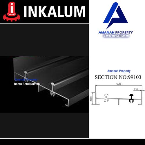 Jual Bahan Pintu Sliding Alumunium INKALUM Batangan Pintu Geser - Rel ...