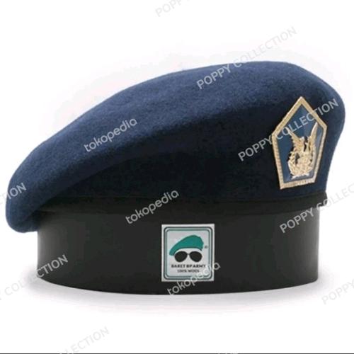 Jual BARET TNI AU + EMBLEM - BARET TNI AU MERK KACAMATA BAHAN WOLL ...