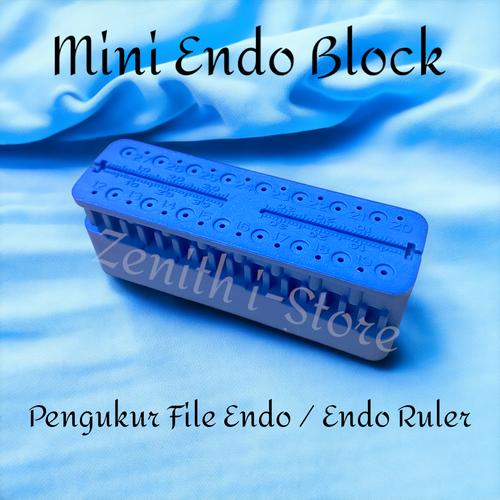 Jual Endo Block Gauge Pengukur Jarum KFile Mini Dental Endo Block Ruler ...