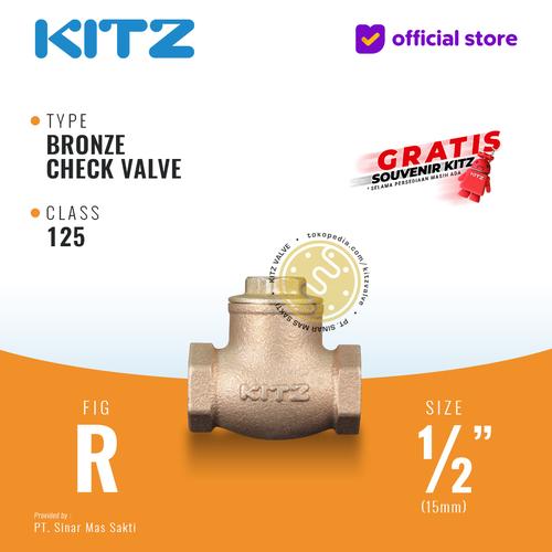 Jual Klep Tabok / Check Valve KITZ Fig. 125 R, 1/2" - 15mm , Drat ...