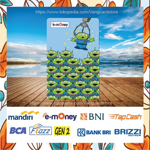 Jual KARTU EMONEY GAMBAR KARTUN ALIENS CUTE MANDIRI BRI BNI BCA - 1 ...