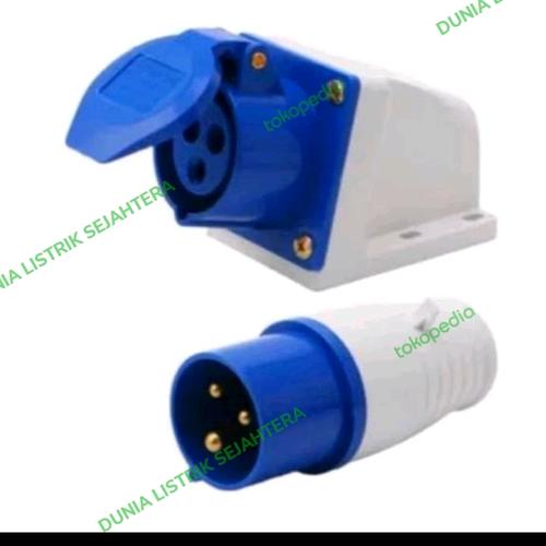 Jual Surface Mounting 3pin 32A Stop Kontak Genset 3pin 32A - Jakarta Pusat - DUNIA LISTRIK ...