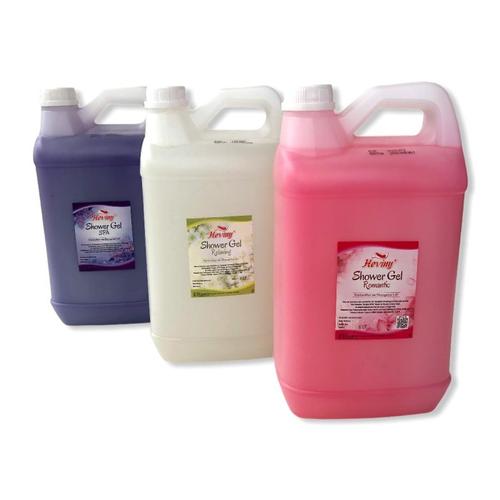 Jual Sabun Mandi Cair Refill HEVINY 5 Liter - Body Soap Shower Gel ...