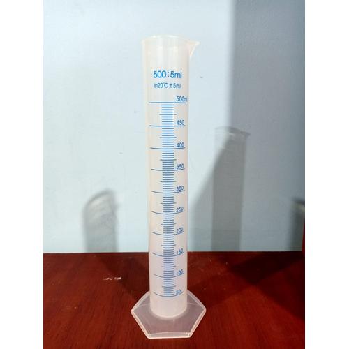 Jual Plastik Gelas Ukur/Tabung Ukur/Measuring Cylinder 500 ml Alat Lab ...