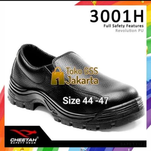 Jual Sepatu Safety Shoes Cheetah 3001H Original Keselamatan 44 -47 3001 ...