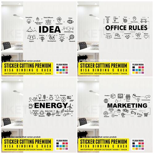 Jual Wall Stiker Dinding Kaca Motivasi Kerja Kantor Cutting Sticker ...