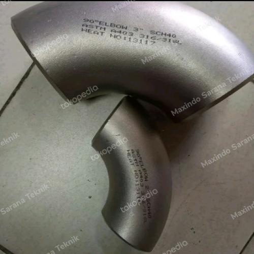Jual Elbow Las 1 1/2" Inch SCH40 Stainless SS316 / Knee SCH40 90 Derajat - Jakarta Barat ...