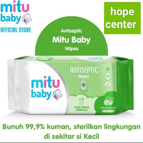 Jual Tissue Basah Mitu Antiseptic 50s / Tisu Antiseptik 50 lembar sheet ...