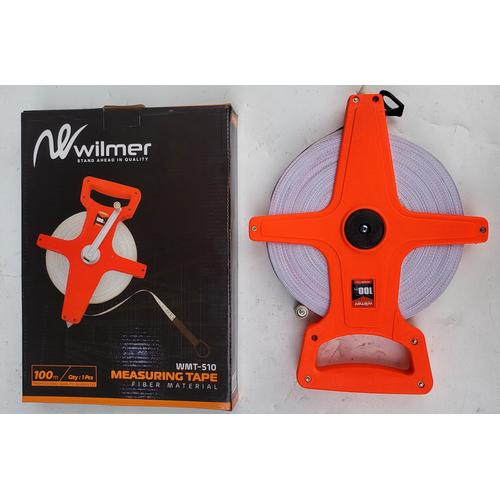 Promo Meteran Rol Tancap Fiber 50M 100M WILMER Meteran KAIN Tanah ...