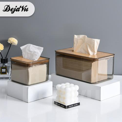 Jual Dejavu Kotak Tisu Tempat Tissue Kayu Transparan Kamar Mandi HSB639 ...
