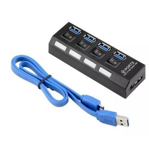 Jual USB HUB 4 port USB Tambahan 4 Port Panjang Kabel 1.2 Meter USB 3.0 ...