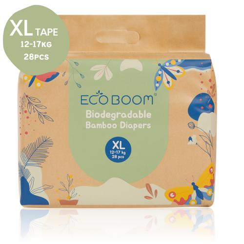 Jual Eco Boom Bamboo Diaper XL28 - Popok Tape Bayi Eco Friendly Diaper ...