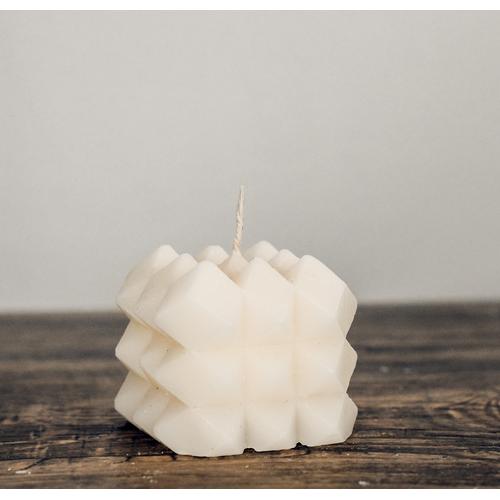 Jual RUBIK'S CUBE CANDLE/ KOREAN AESTHETIC CANDLE ROOM DECOR - White ...