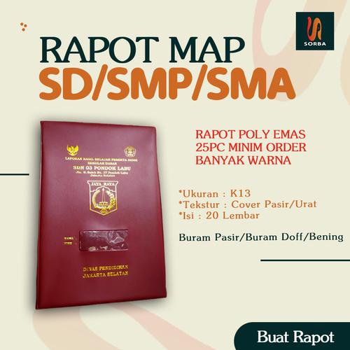 Jual Map Rapot / Map Ijazah / Rapot Custom Cover Emas - Buram Pasir - Kota Tangerang Selatan ...