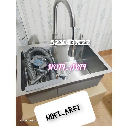 Jual Murah bak cuci piring stainless uk 52 x 43/kitchen sink / WASTAFEL - oki1 - Kota Tangerang ...