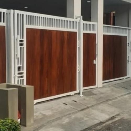 Jual pintu pagar kayu minimalis - Kota Tangerang Selatan - saginan jaya ...
