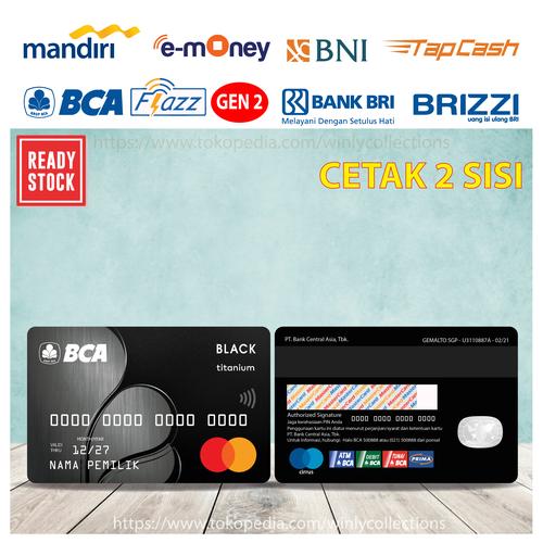 Jual KARTU EMONEY MANDIRI BCA BNI BRI GEN 2 DESIGN TITANIUM BLACK - 2 ...