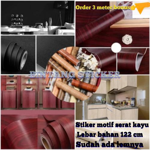 Jual Sticker Decosheet PVC Pelapis meja Furnitur HPL Kayu Motif Marmer ...