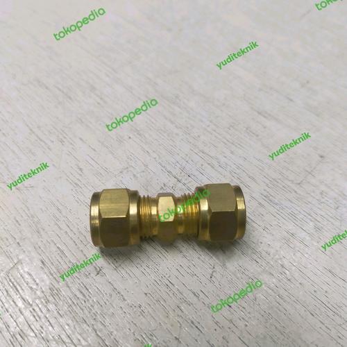 Jual Union brass ferrule 6×6 mm Sambungan lurus kuningan 6×6mm ...