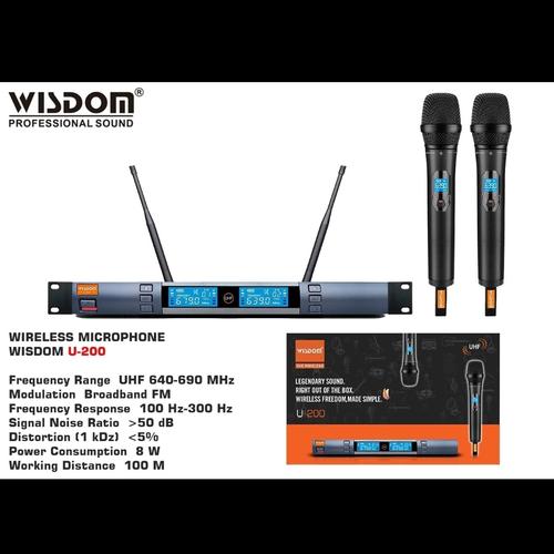 Jual MIC WIRELESS WISDOM U200 U 200 HANDHELD MICRIPHONE ORIGINAL ...