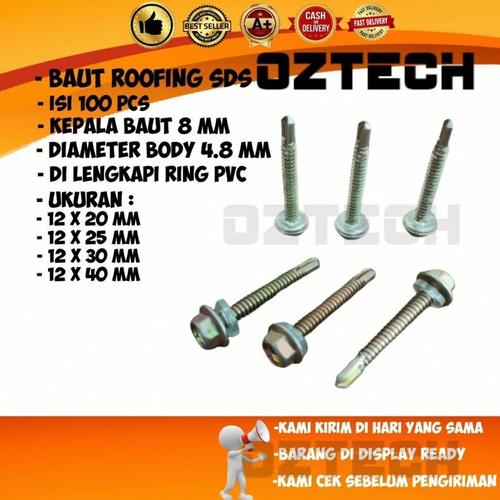 Jual Baut roofing (100pc) baut baja ringan baut sds skrup baja kunci ...