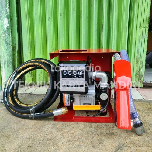 Jual Pompa solar Pompa Transfer BBM Flow meter Solar/minyak AC 220V ...