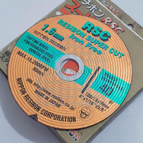 Jual Nippon Resibon Super Cut RSC 4" 100mm x 1.6mm Stainless Iron Free ...