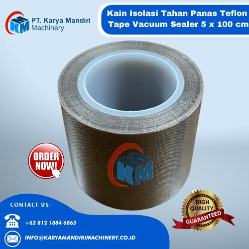 Jual Kain Isolasi Tahan Panas Teflon Tape Mesin Vacuum Sealer 5 x 100 ...