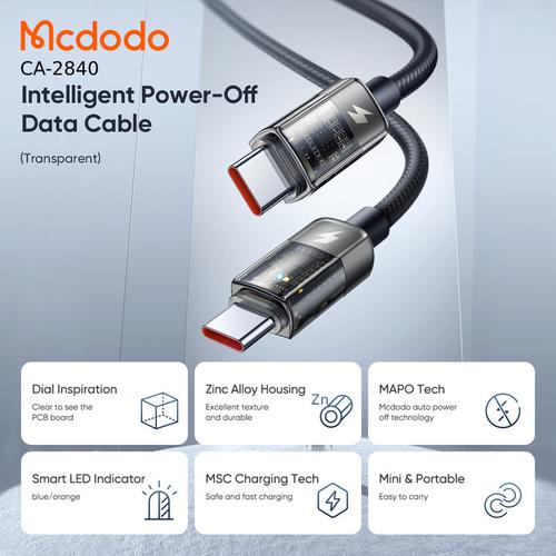 Jual MCDODO Kabel Data PD Type C To Type C FAST Charging Auto Off 5A/100W - CA-3460 1.2M ...