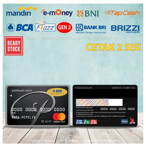 Jual KARTU EMONEY MANDIRI BCA BNI BRI GEN 2 DESIGN PRIORITAS BLACK - 2 ...