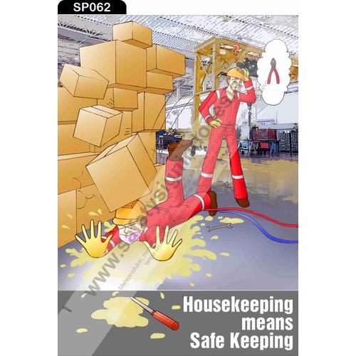 Jual SP062 Poster K3 Safety A2 Blok - Housekeeping Means Safe Keeping ...