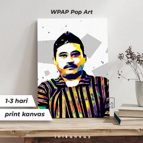 Jual WPAP POP ART KANVAS 40 x 50cm ilustrasi gambar foto wajah kado ...