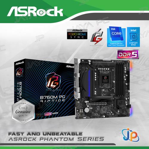 Promo Motherboard ASROCK B760M PG Riptide (LGA1700,B760,DDR5,USB3.2 ...